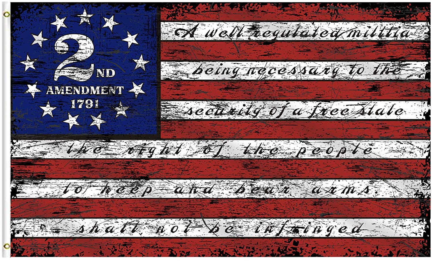 2nd Amendment Flag 3x5 Outdoor- American's Orignal Homeland Security ...