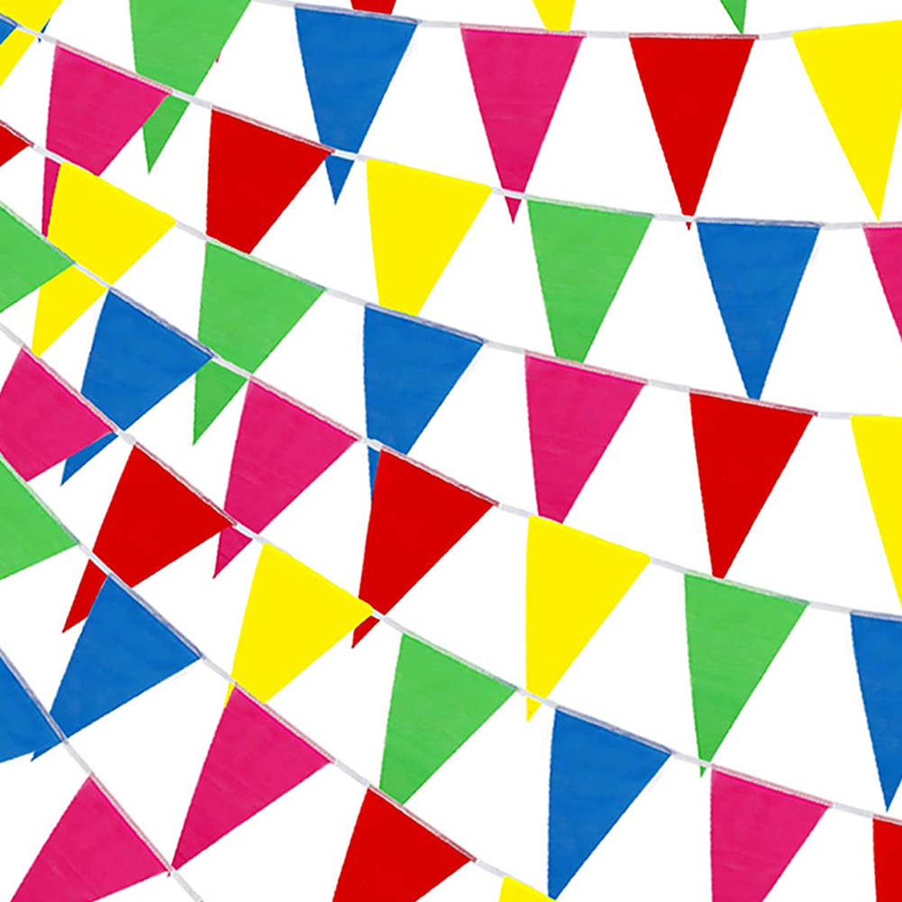 ROHWEDDER Rainbow Pennant Banner Felt pennants Banner Rainbow Bunting ...